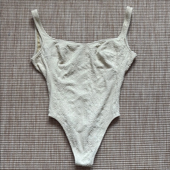 La Perla | Swim | La Perla Vintage Cream Lace Body Swimsuit | Poshmark